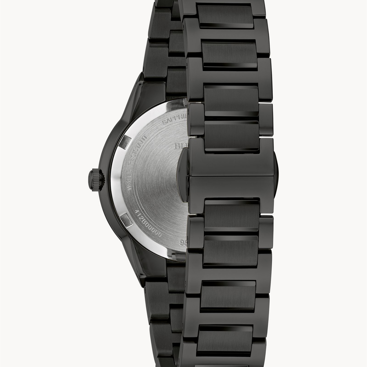 BULOVA Lady's Stainless Steel Quartz Dress Watch with Black Dial Coll ...